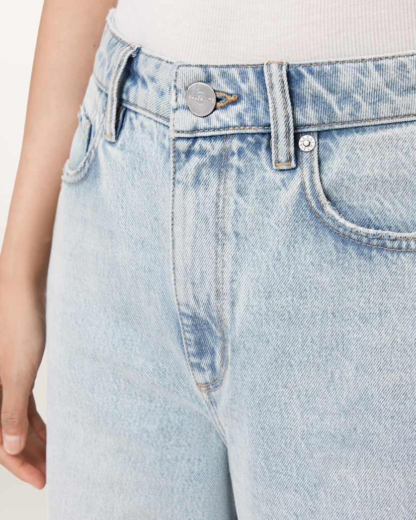 Brooklyn Straight Leg Jeans SNOW INDIGO BLUE | ALLSAINTS FR